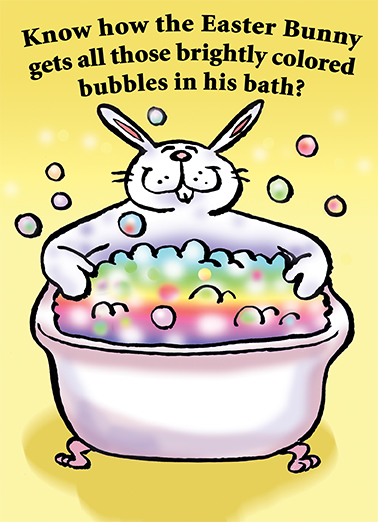 Funny Easter Ecard - "Bubble Bath" from CardFool.com